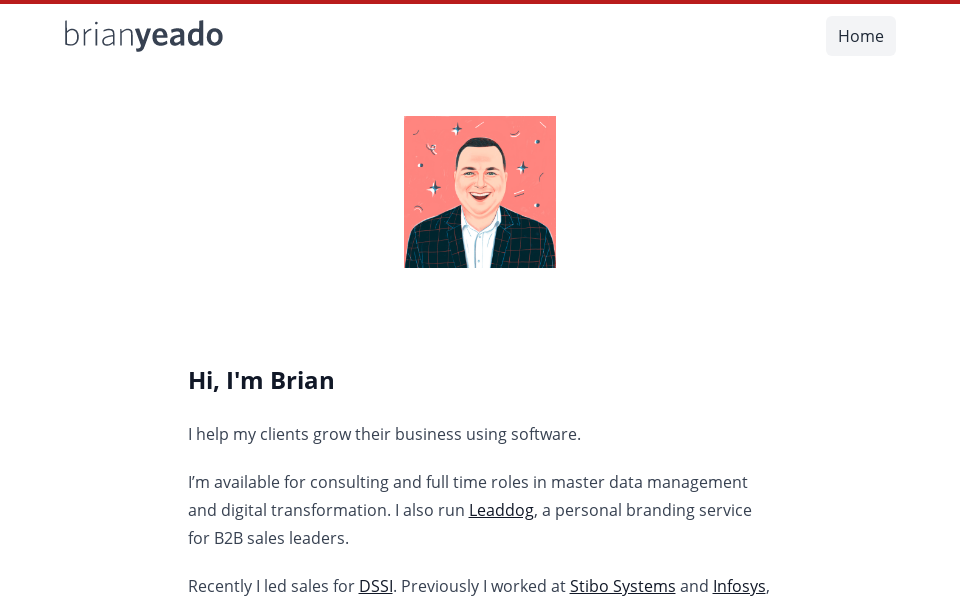 Hi, I'm Brian | BrianYeado.com